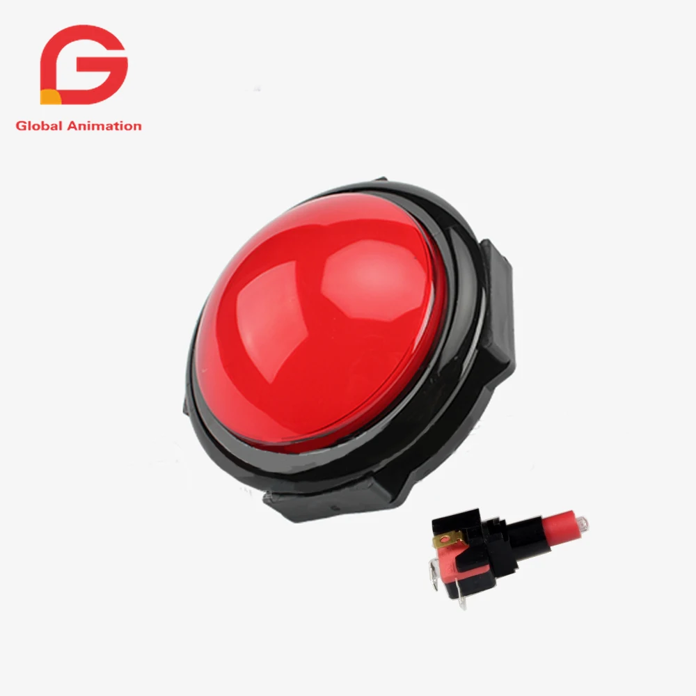 100mm Big Round Push Button LED Illuminated with Microswitch for DIY ...