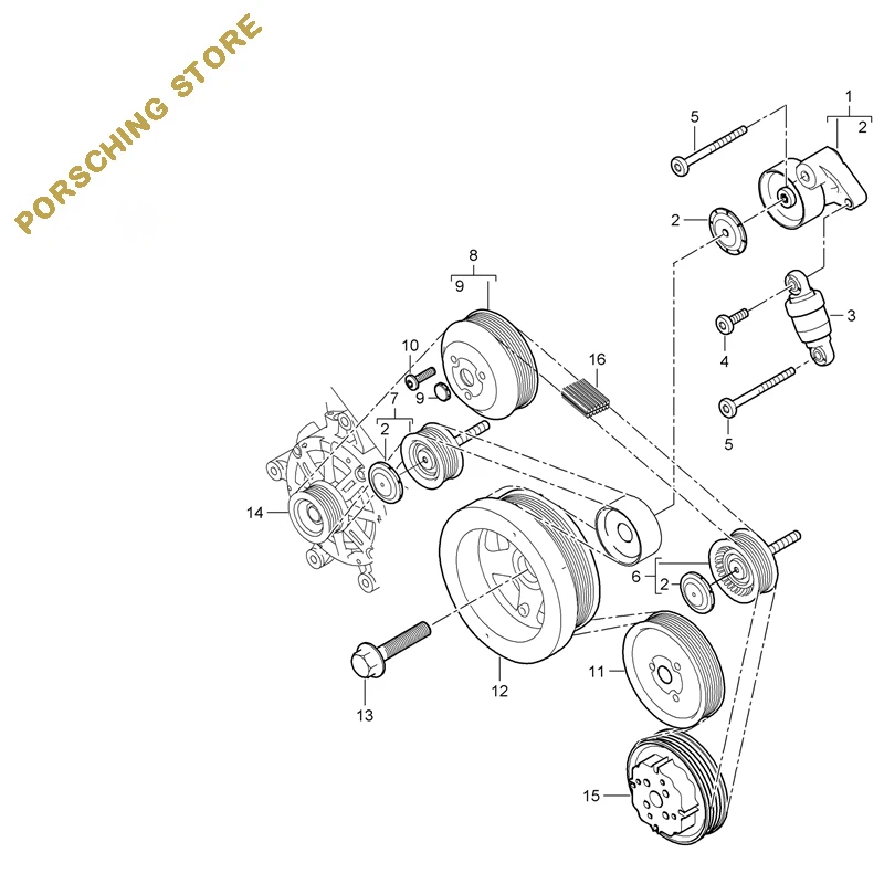 Shock Absorber Crank for P orsche Cayenne 958 OEM:94810224164|Body Kits ...