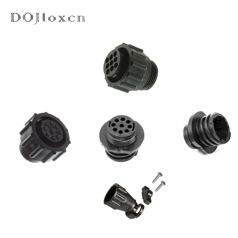 1-Set-AMP-TE-7-9-Pin-206708-1-206486-2-206485-1-Circular-Connector ...