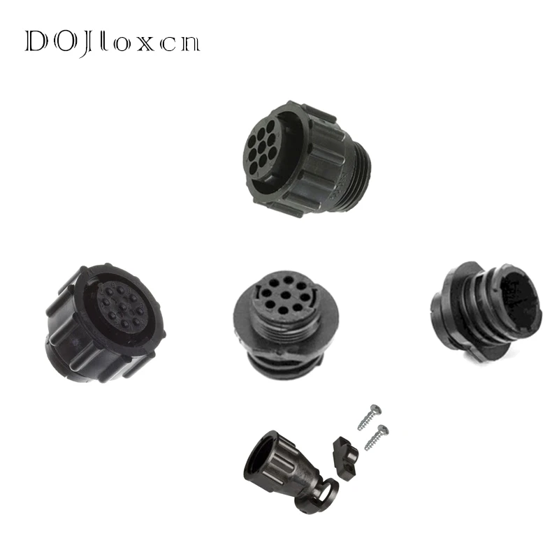1 Set AMP TE 7 9 Pin 206708-1 206486-2 206485-1 Circular Connector ...