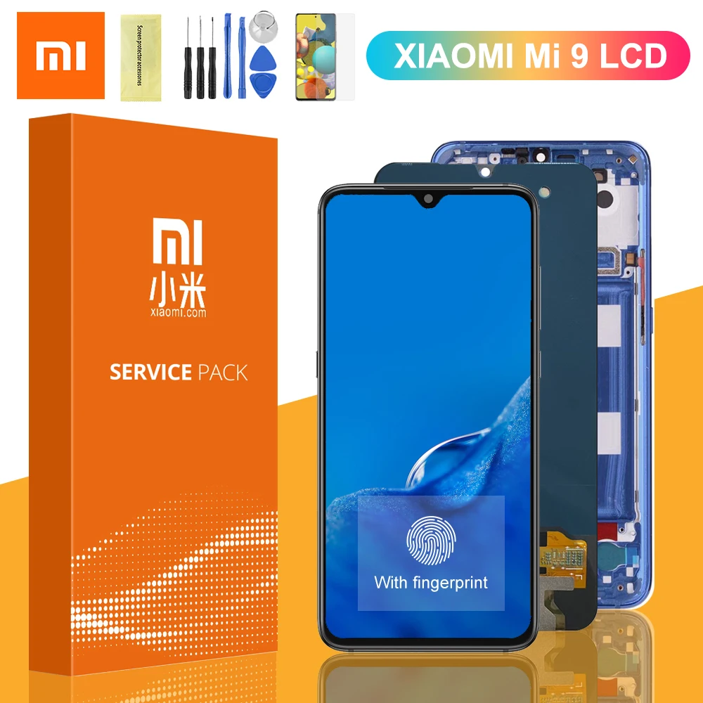 Display de lcd super amoled para xiaomi mi 9, tela sensível ao toque ...