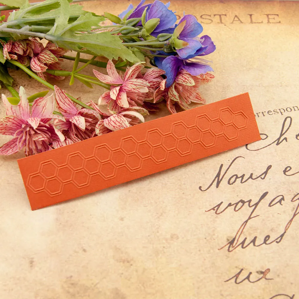 Scrapbooking,Litchi vie nid d'abeille conception en plastique gaufrage dossiers Scrapbooking ...