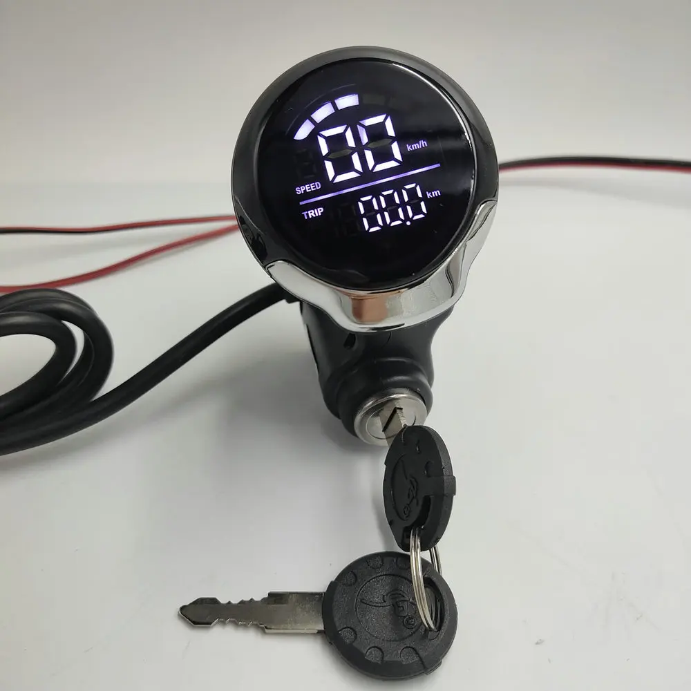 801 Display&Lock/Key 24v36v48v60v Speedometer Voltage Battery Indicator ...