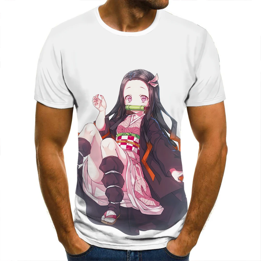 3D T Shirt Demon Slayer Nezuko Clothing Men Women Children Short Sleeve ...