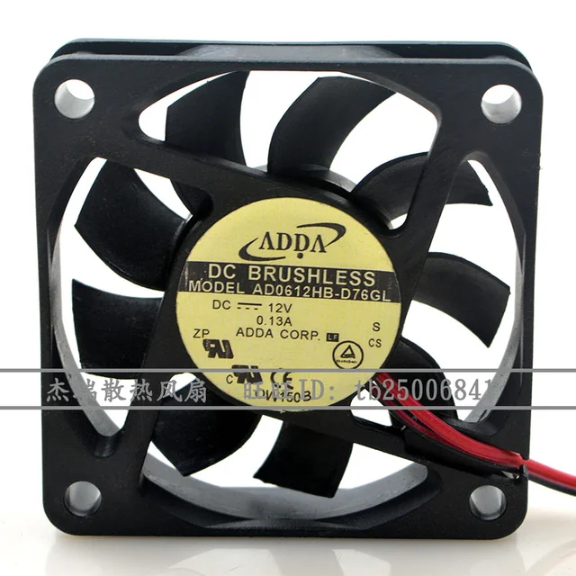 original AD0612HB-D76GL 6015 12V 0.13A 6CM ultra-quiet power supply cooling fan - laptop ...