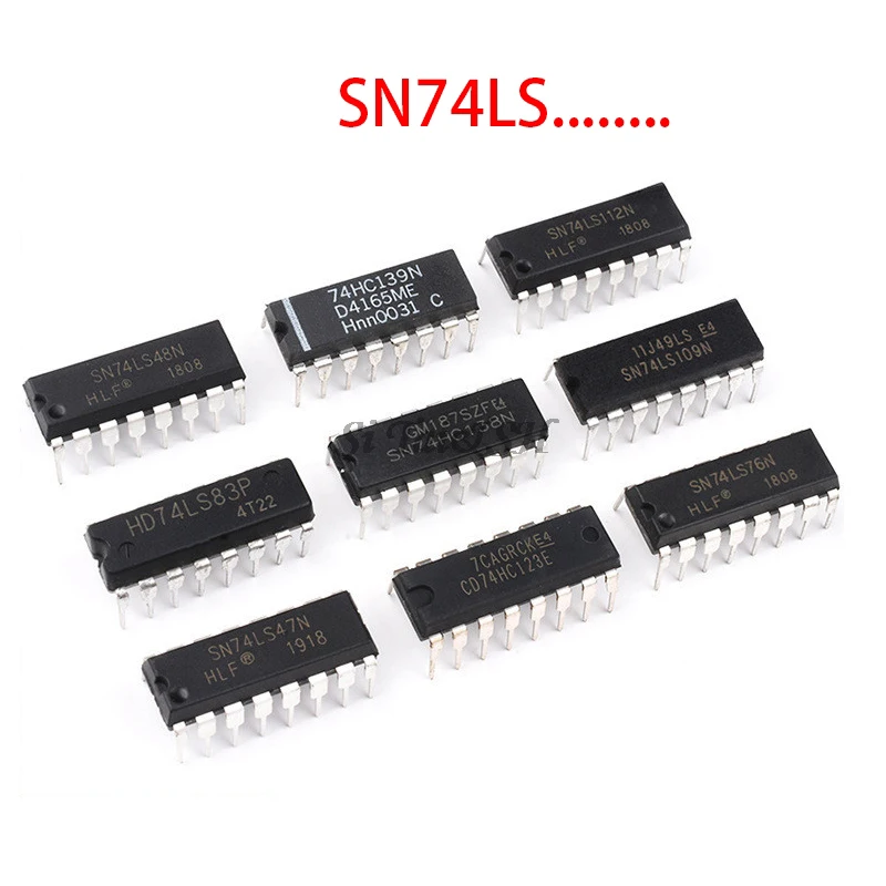 10pcs 74ls47 Sn74ls47n 74ls83 74ls85 74ls112 Sn74ls112 74ls138 Sn74ls138n 74ls145 Sn74ls145n ...