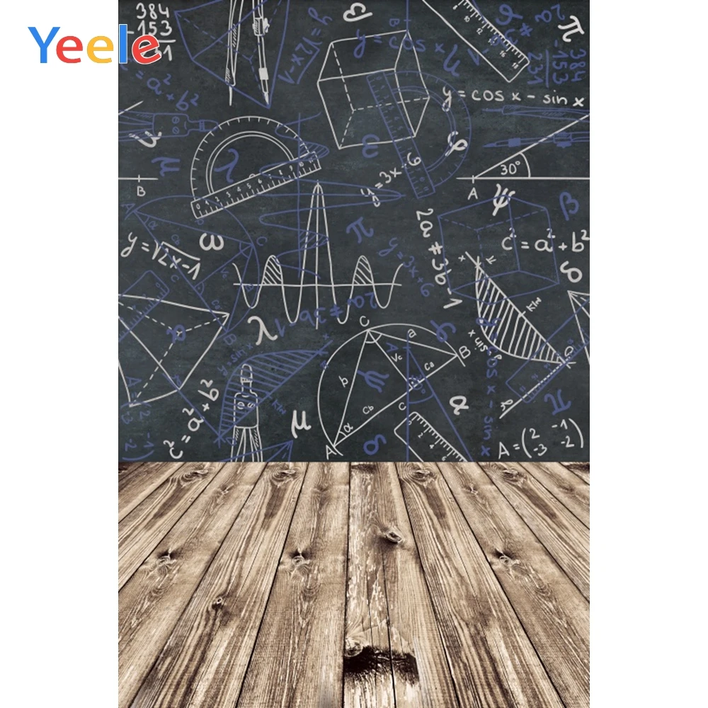 Back To School Blackboard Mathematics Floor Baby Portrait Student ...