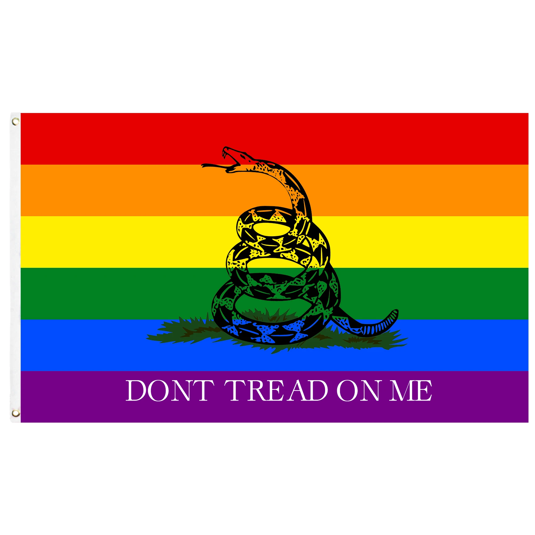 60x90cm/90x150cm Dont Tread On Me Snake Lgbt Pride Flag 2x3ft/3x5ft ...