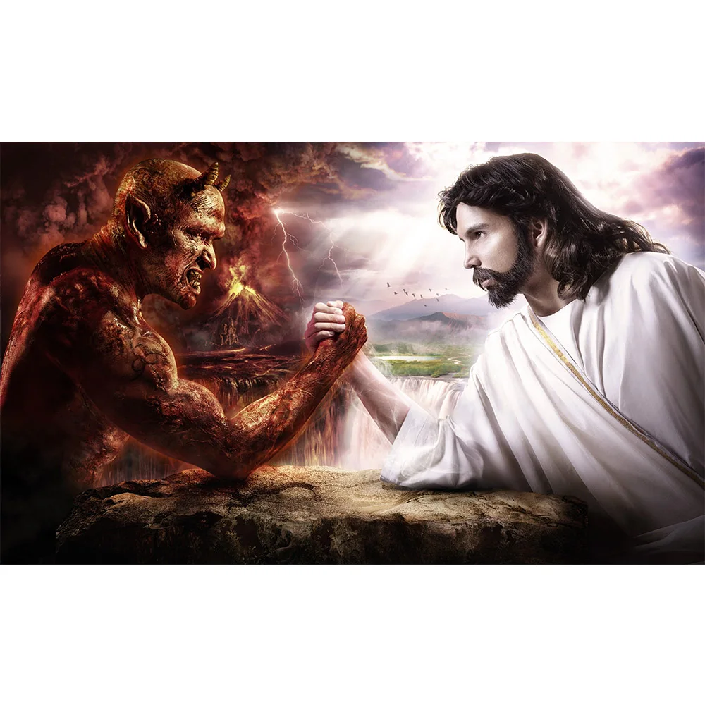 Jesus Vs Satan Wallpaper