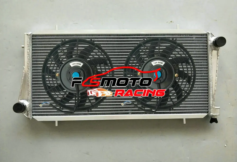 3 Row Aluminum Radiator + Fan For MG Rover / MG Metro / MGF MG F / MG ...