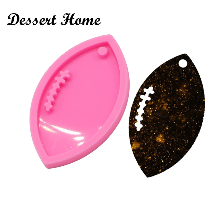 DY0090 DIY epoxy resin molds Rugby baseball basketball shape silicone ...