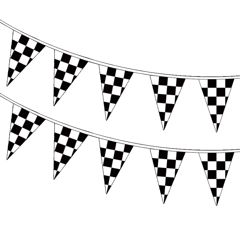 Checkered Flag Banner Clipart