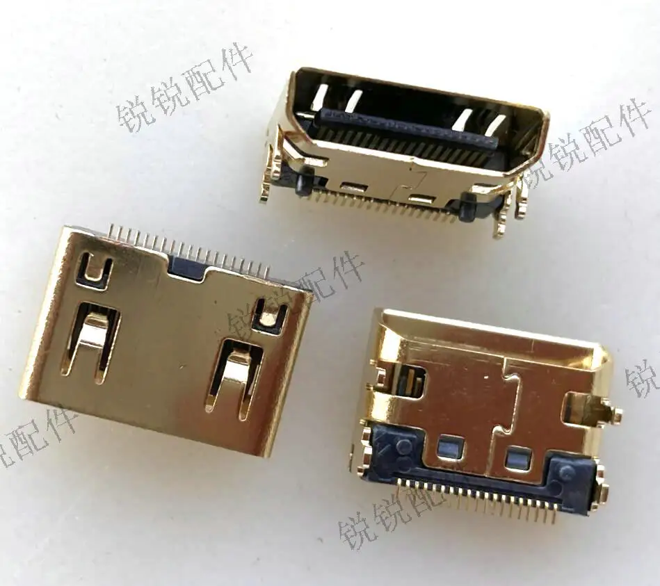 Mini Hdmi Hd Interface Socket Four Feet Flashboard 19ppatch Gold-plated ...