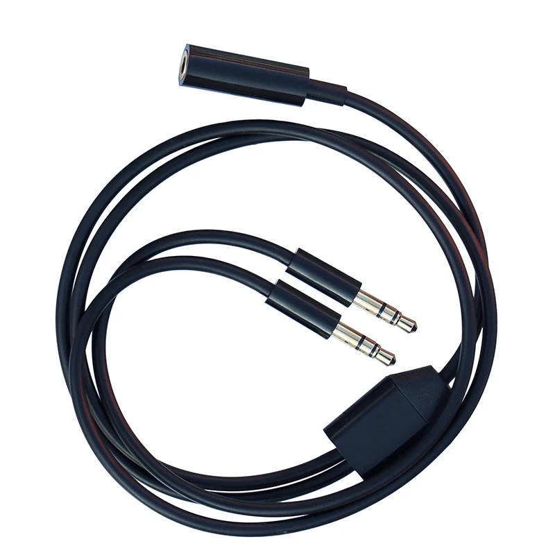3-5mm-Audio-Female-to-2x3-5-Plug-Male-Adaptor-Cord-Cable-for-PC ...