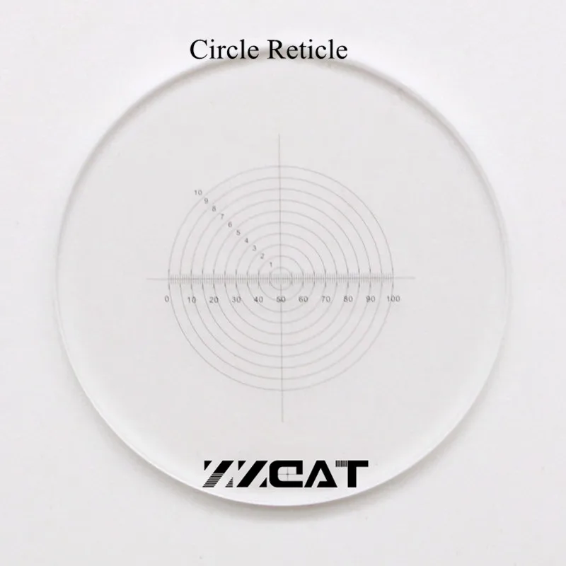 Eyepiece Micrometer For Microscope Concentric Circle Reticle Diameter ...