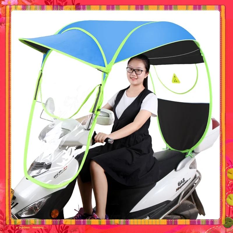 Storage Battery Car Motorcycle Rain Shelter The Rain Transparent ...