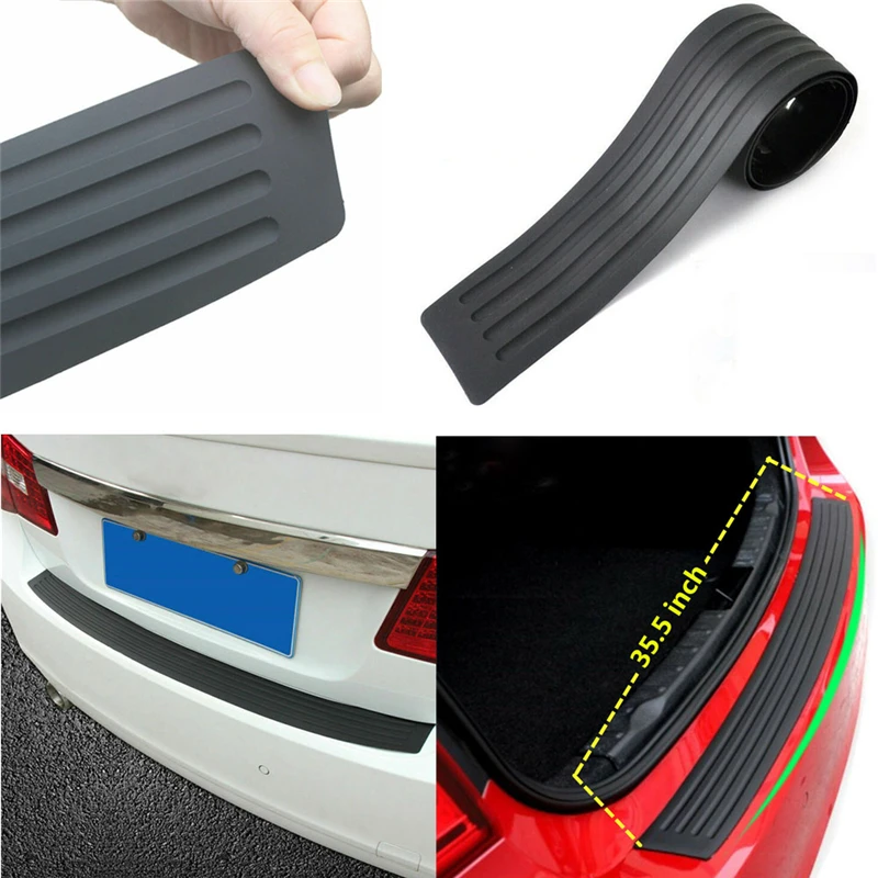 Universal-Car-Trunk-Door-Guard-Strips-Sill-Plate-Protector-Rear-Bumper ...