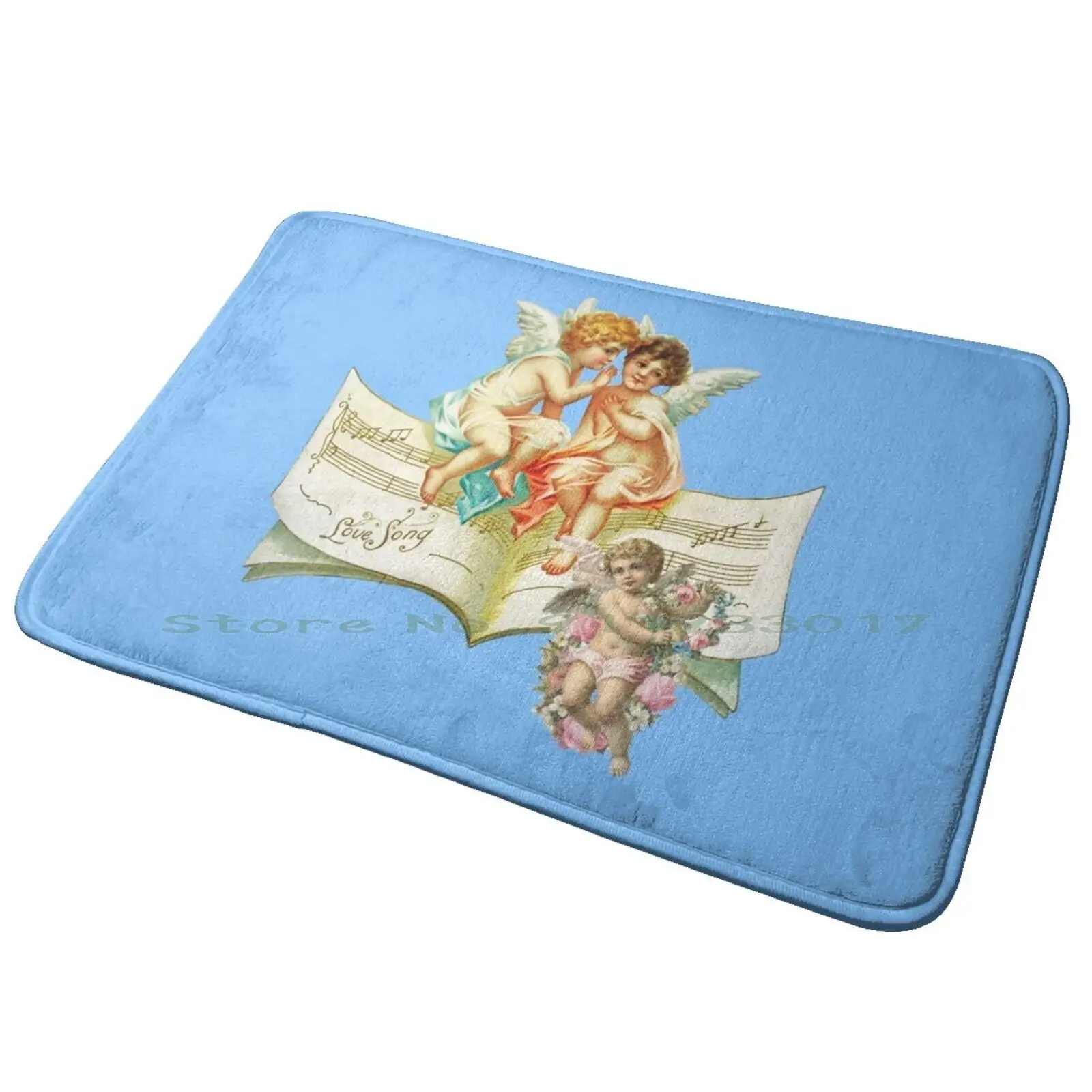 Music-Angel-Cherubs-Entrance-Door-Mat-Bath-Mat-Rug-Anchor-Design-Anchor ...