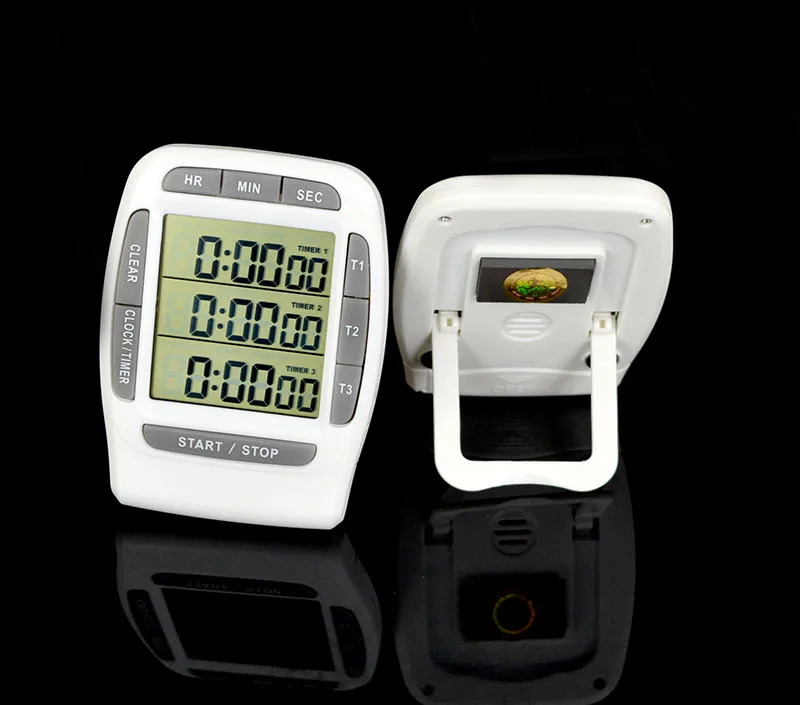 Digital LCD Multi Channel Count Down Up Timers Laboratory 3 Channel ...