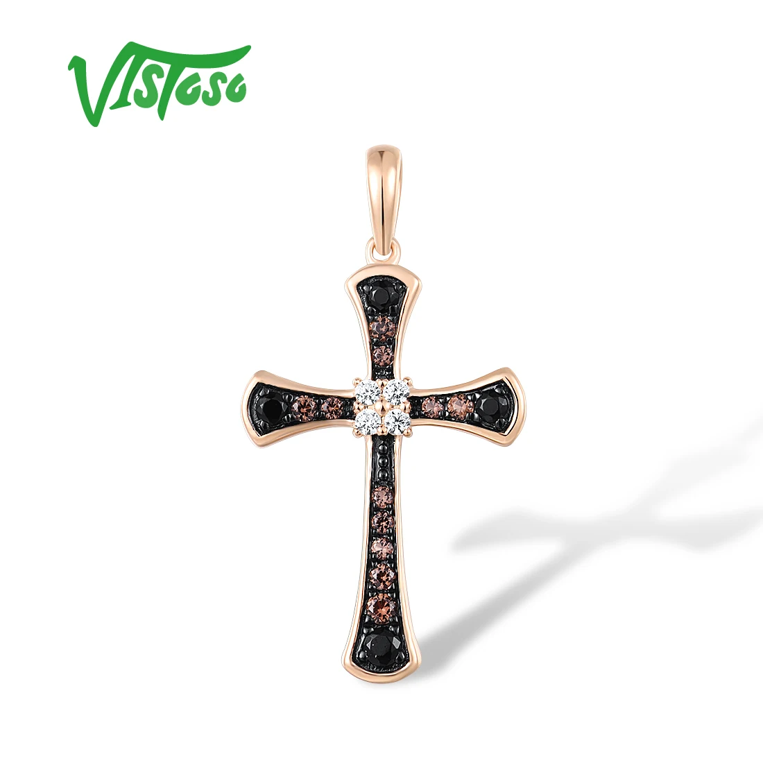 Women Gold 585 Pendants Cross | Diamond Cross Pendant | 14k Gold 585 ...