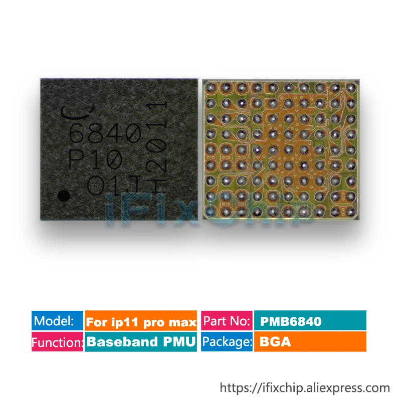 5pcs/lot Pmb6840 6840 For Iphone 11/11 Pro/11 Pro Max U_pmic_k Baseband ...