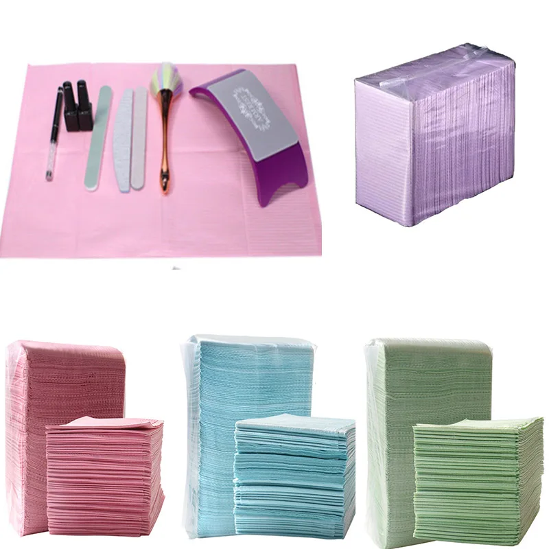 5-125Pcs-Disposable-Nail-Tablecloth-Foldable-Manicure-Clean-Pad-Nail ...