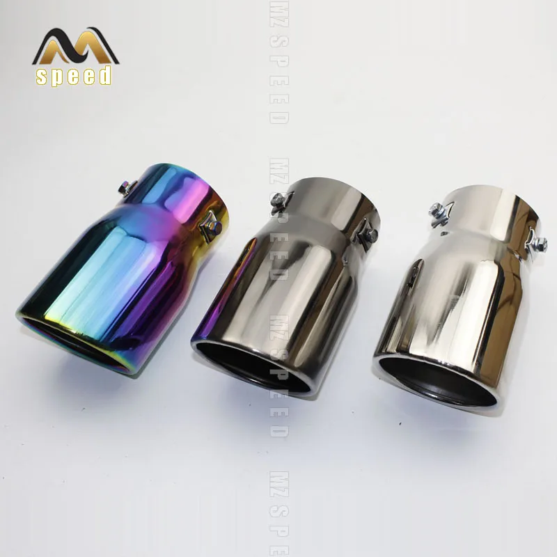 Car Accessories Exhaust System Muffler Universal Silver Blue Black ...