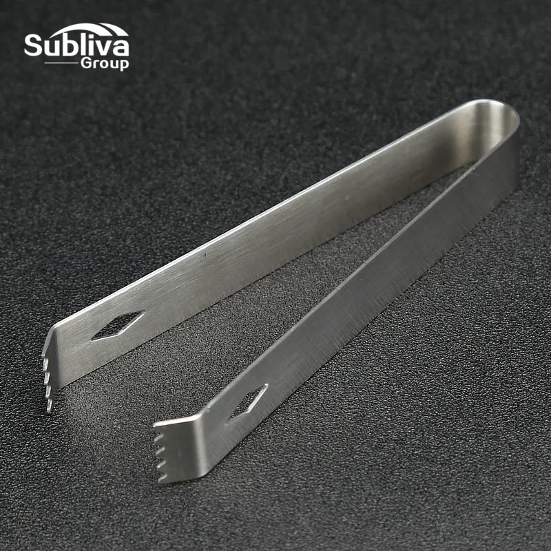 304 Stainless Steel Barbecue BBQ Clip Bread Food Ice Clamp Ice Tongs ...