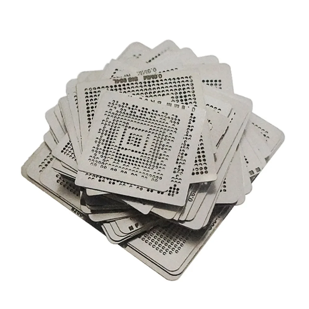 50pcs-lot-Direct-Heat-Bga-Reballing-Stencil-Tample-Kit-For-Laptop-Intel ...
