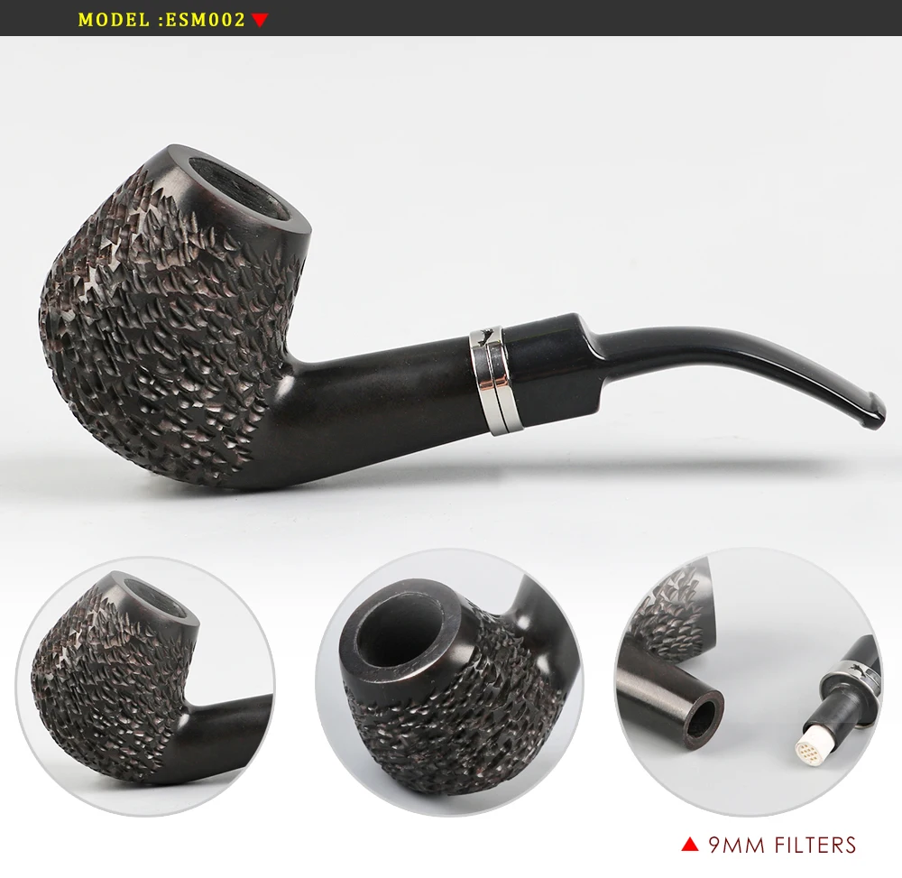 Pipe,pipe à fumer en bois avec outils gratuits,ensemble fait à la main ...