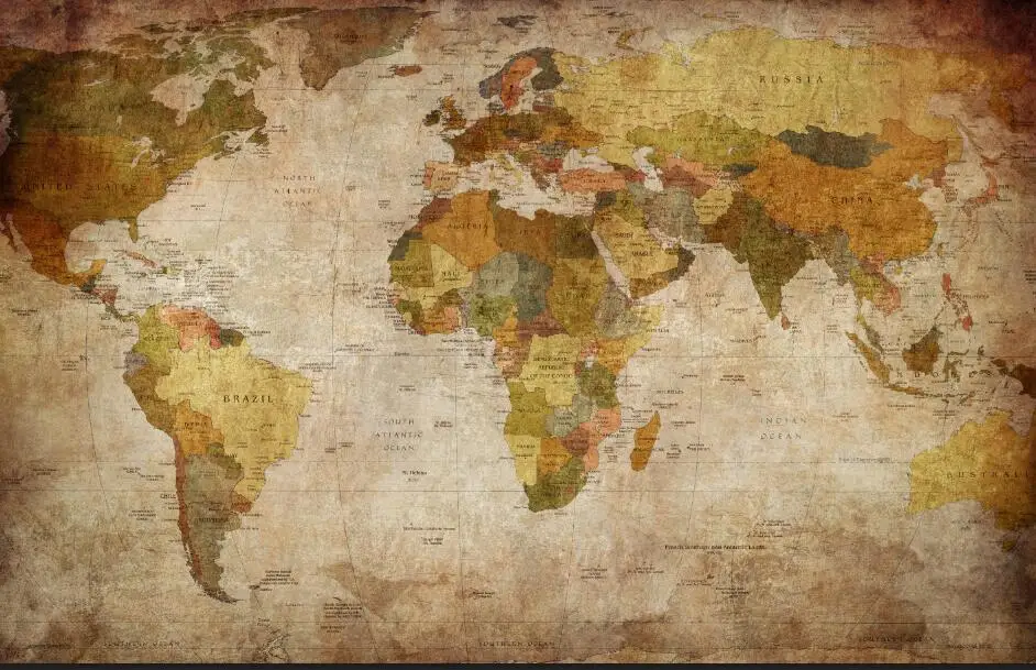 Vintage World Map Tumblr