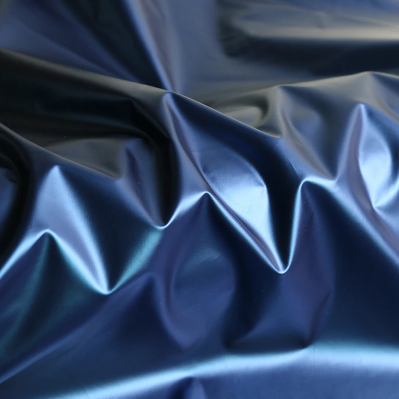 100cm*148cm Smooth Shiny PU Coated Fabric Winter Jacket Material ...