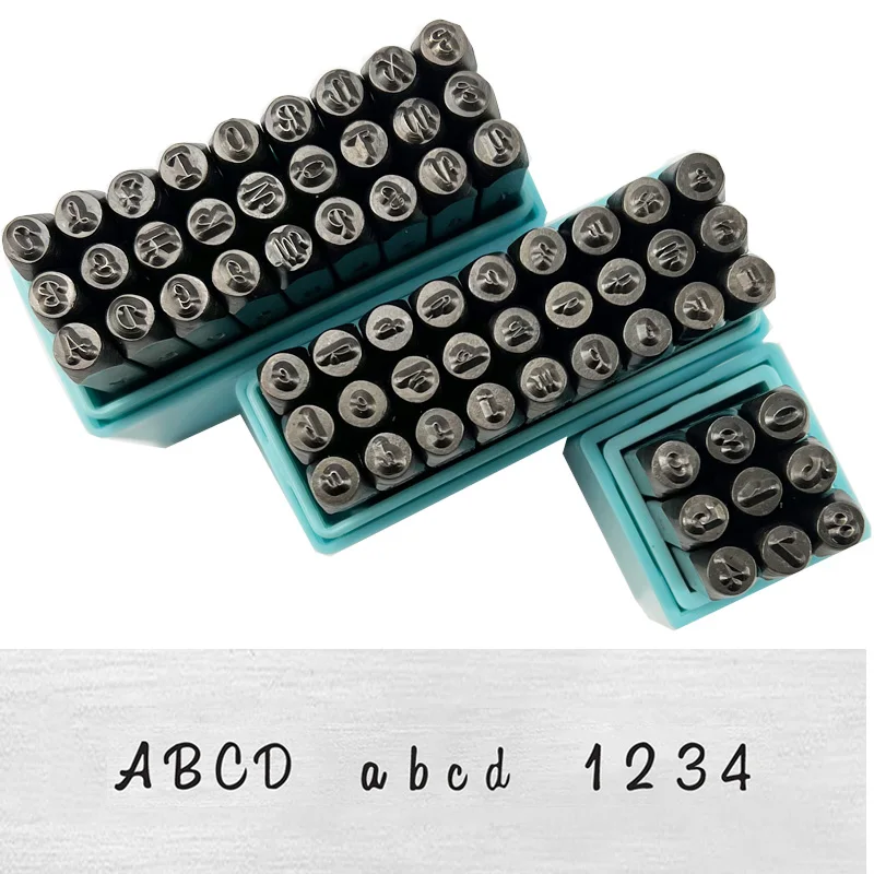 Steel Stamps Letters Numbers
