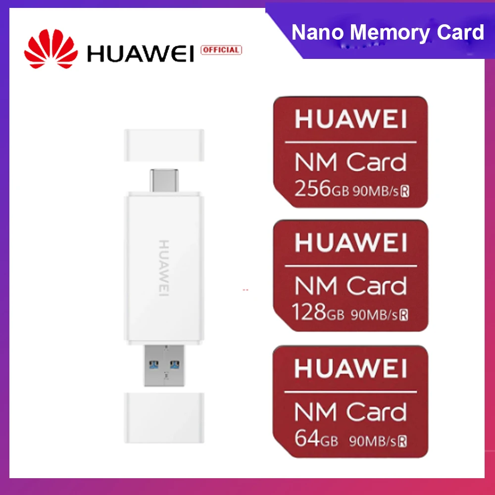 Huawei NANOการ์ดหน่วยความจำ 64GB/128GB/256GB 90 เมกะไบต์/วินาทีNM CardสำหรับMate 30 Pro mate 30 ...