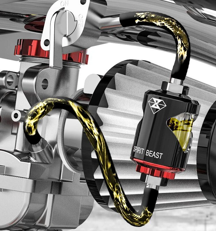 Kawasaki Spirit Beast Motorcycle Fuel Filter Universal High Performance ...