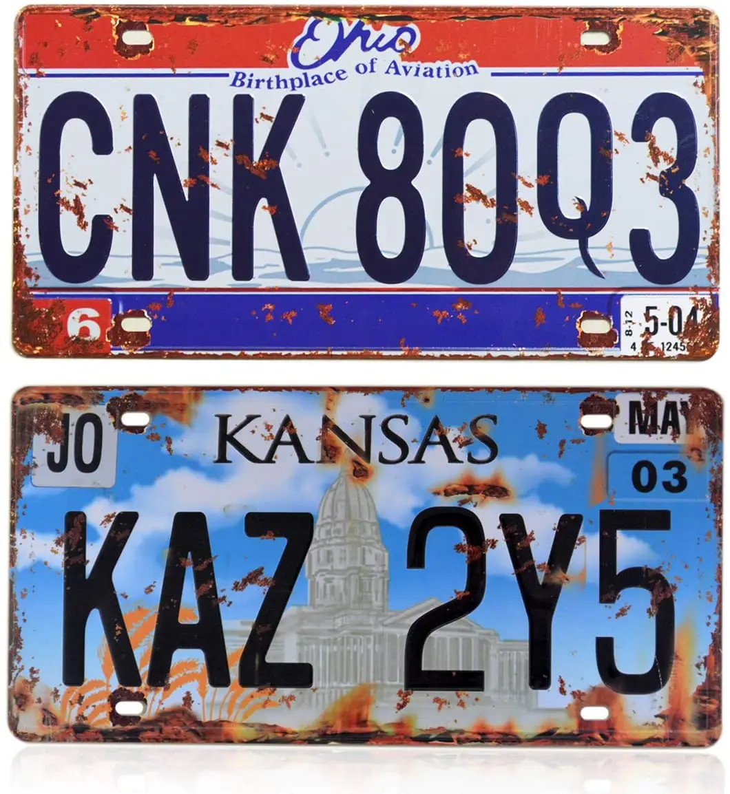 Supernatural Kansas License Plate