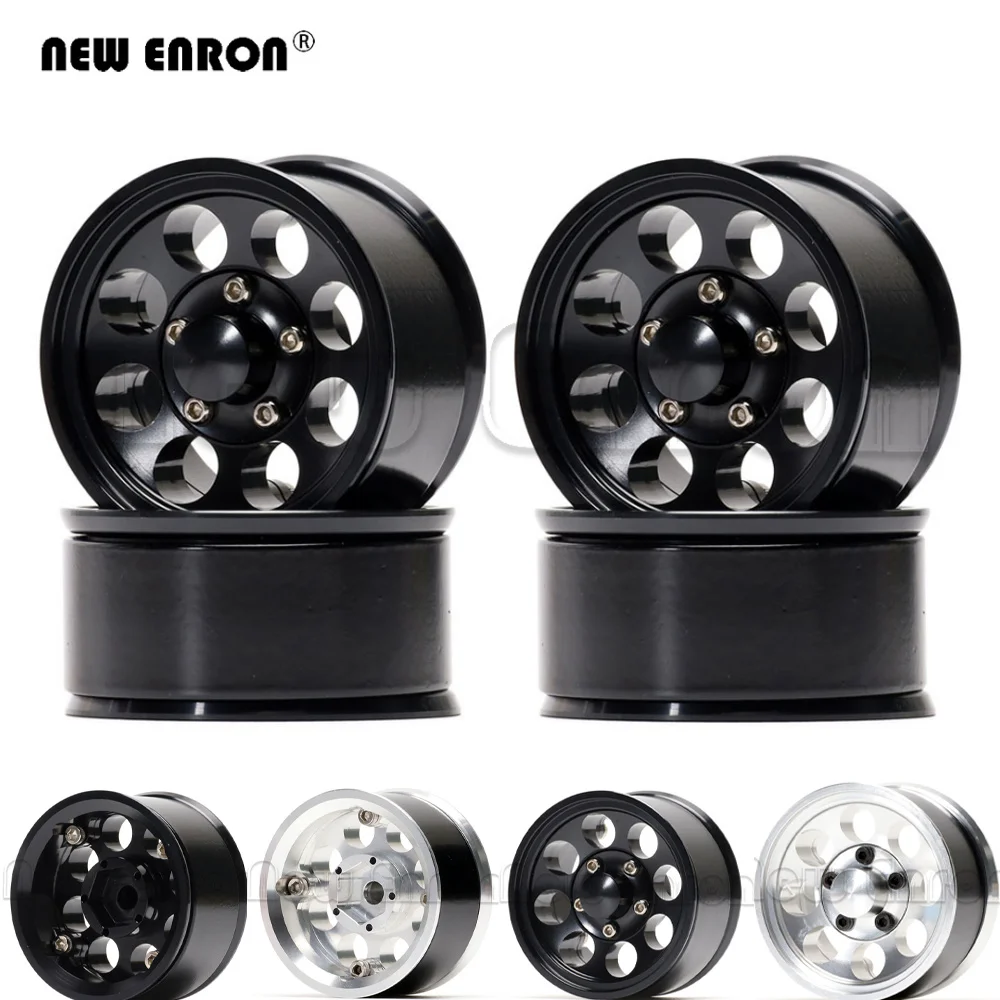 4Pcs 1.55" Beadlock Wheel Rim Hub Aluminum for RC Crawler Car Part D90 ...