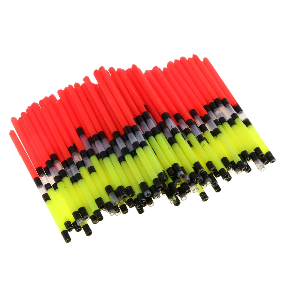 100x-Plastic-Fishing-Floats-Vertical-Buoy-Long-Tail-Fishing-Float ...