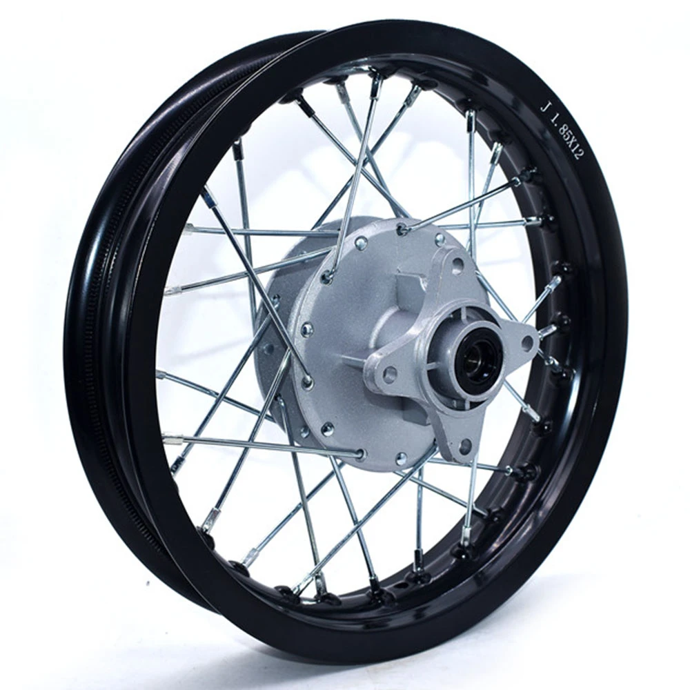 1.85x 12 Inch Rear Drum Brake Aluminum Alloy Wheel Rims Circle Hub 6301 ...