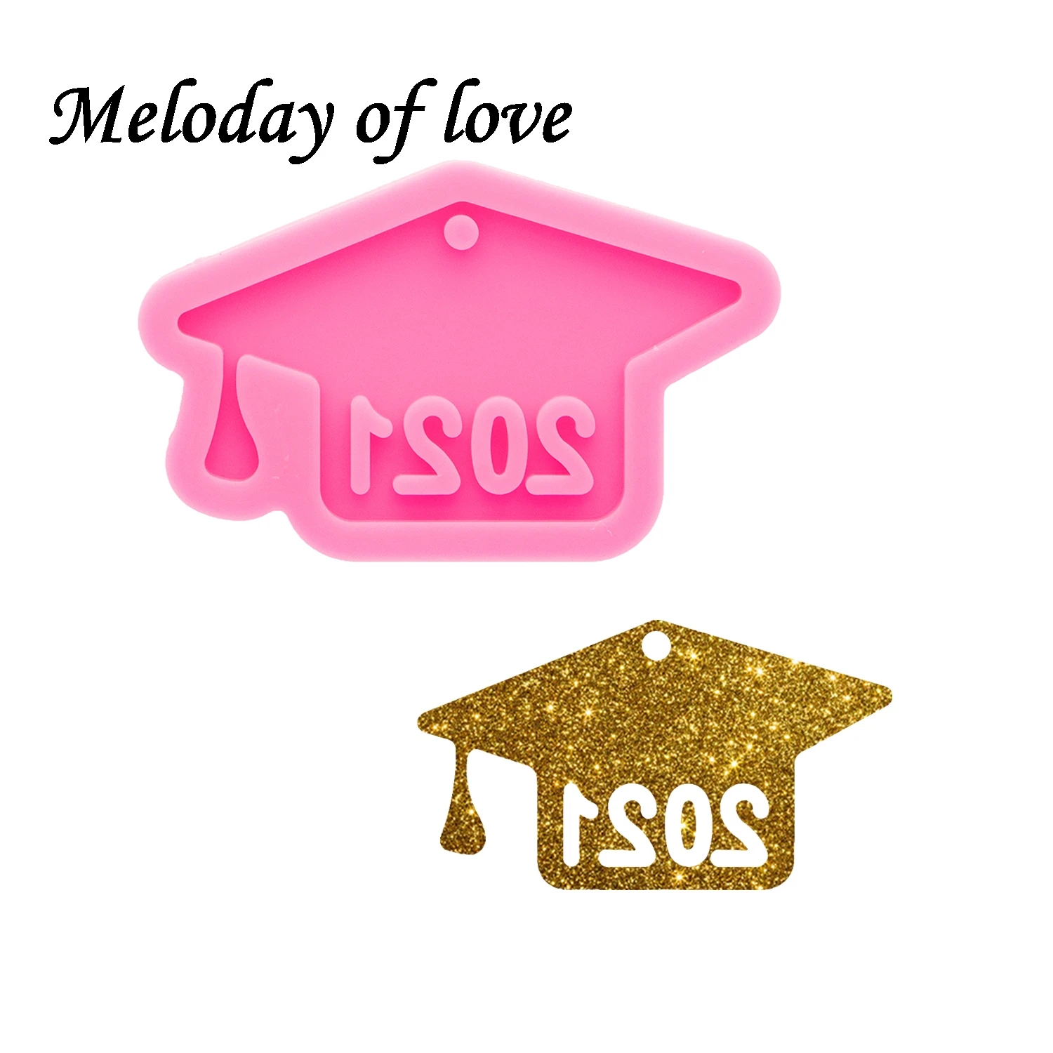 Resin Craft Molds 2021 Graduation Cap Keychain Molds Epoxy Resin Mold ...