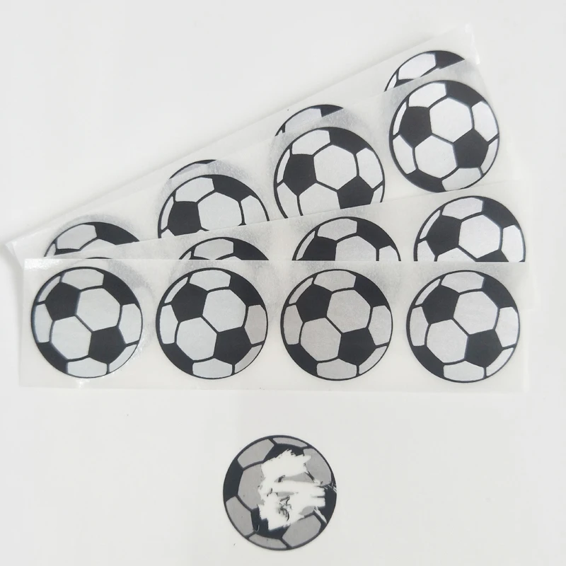 100PCS-25mm-1-pollici-tondo-calcio-modello-gratta-e-vinci-adesivi-per ...