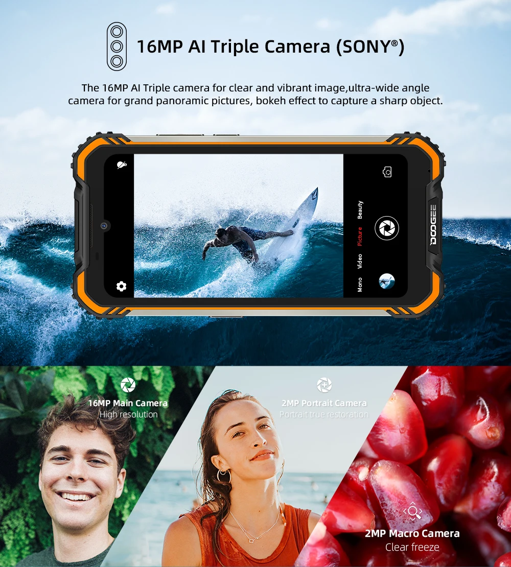 Rugged Waterproof Mobile Phone | Doogee Waterproof Mobile Phone - S58 ...