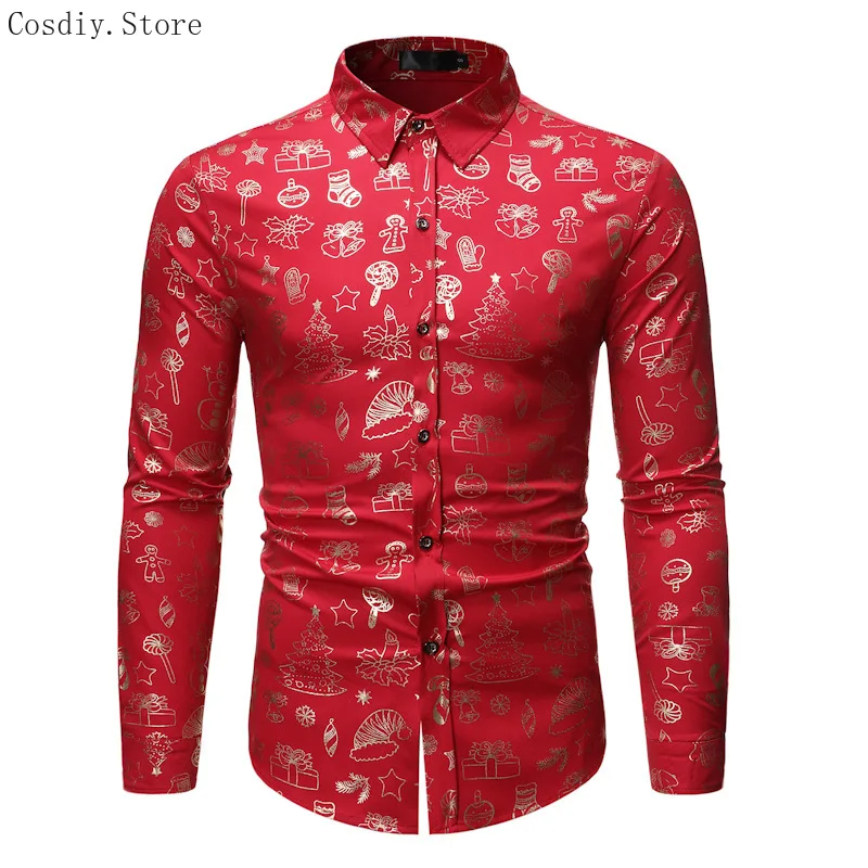 Mens Christmas Shirts Button | Christmas Green Mens Dress Shirt - Dress ...