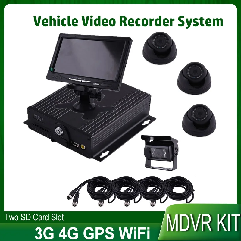4CH 1080P FHD SD MDVR Kit Car CCTV System Support 360 AVM, 55% OFF