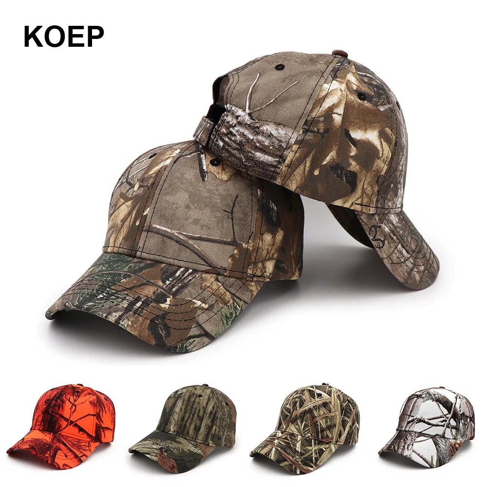 Koep New Outdoor Jungle Fishing Baseball Hat Cap Man Camouflage Hunting ...