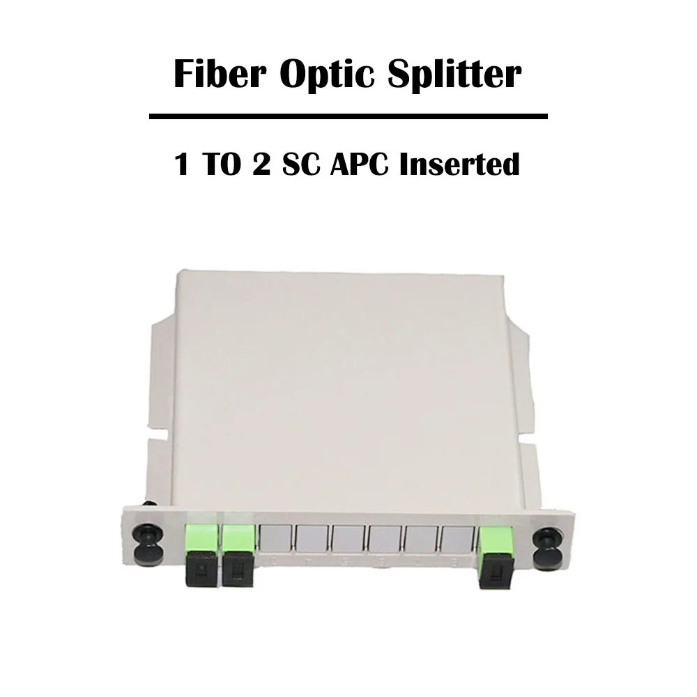 1 To 2 SC APC SM Fiber Splitter 1X2 Single Mode 1/2/5/10 Pieces/lot ...