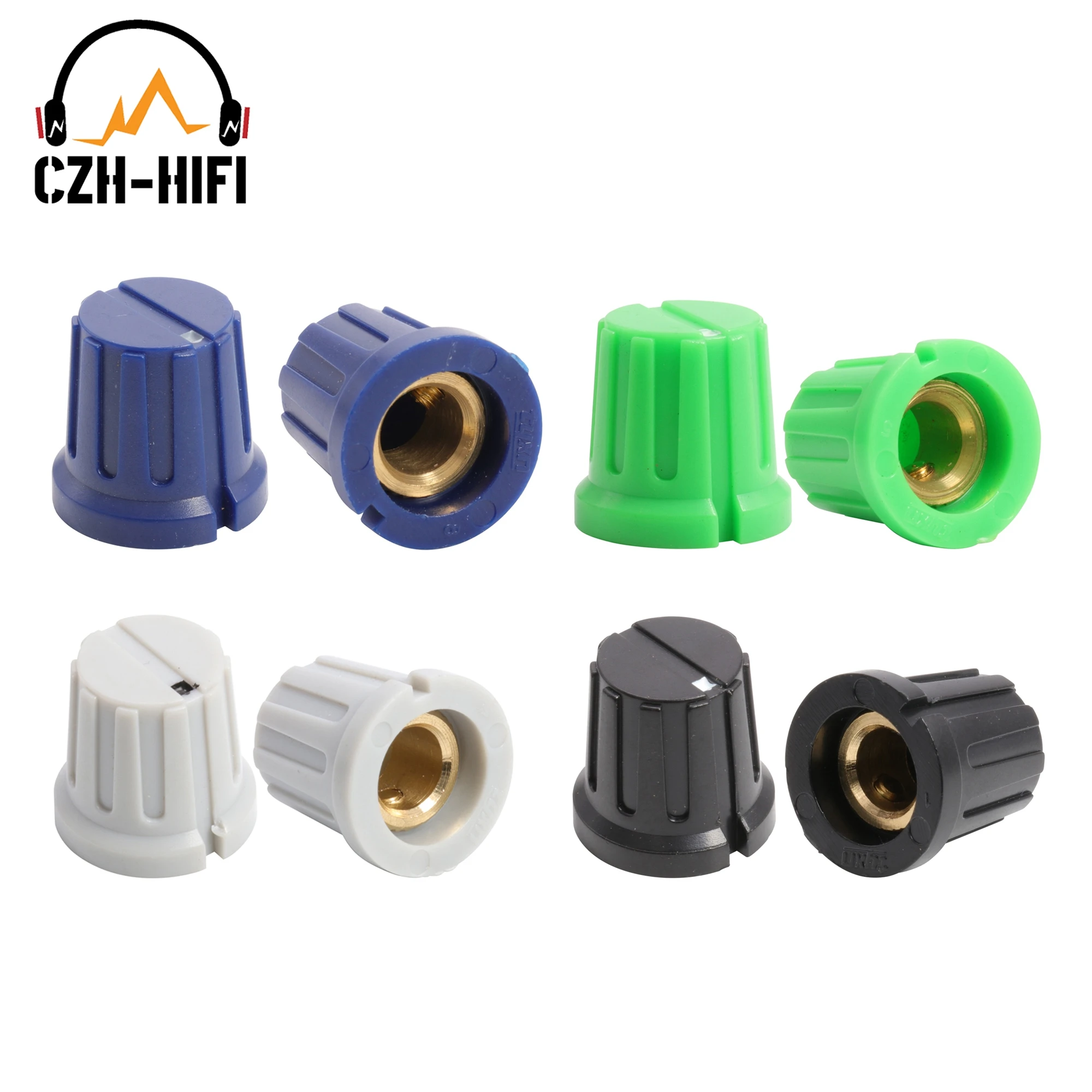 Guitar-AMP-Effect-Pedal-Stomp-Box-Pointer-Knob-15x15-5mm-ABS-Plastic ...