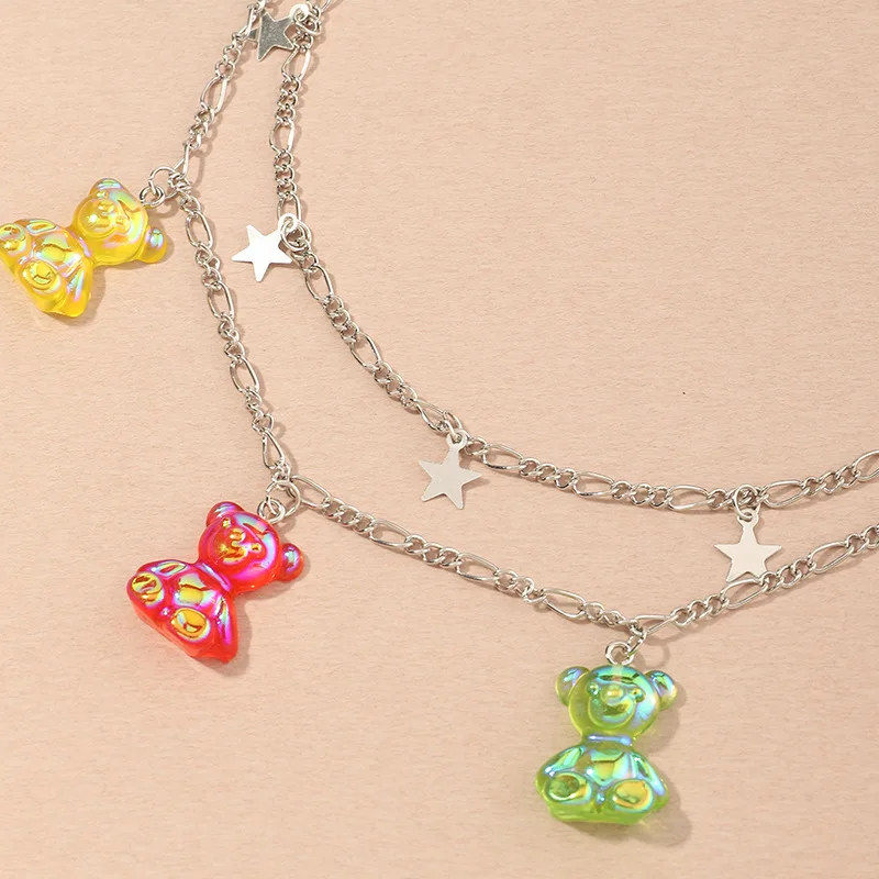 Jelly Gummy Bear Chain Necklace – UrbanWearOutsiders