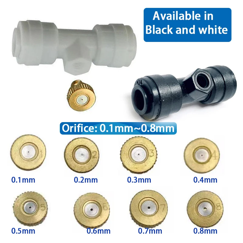 HEMAN-50pcs-Misting-Nozzle-Nozzle-Holder-End-Cap-for-Patio-Misting ...