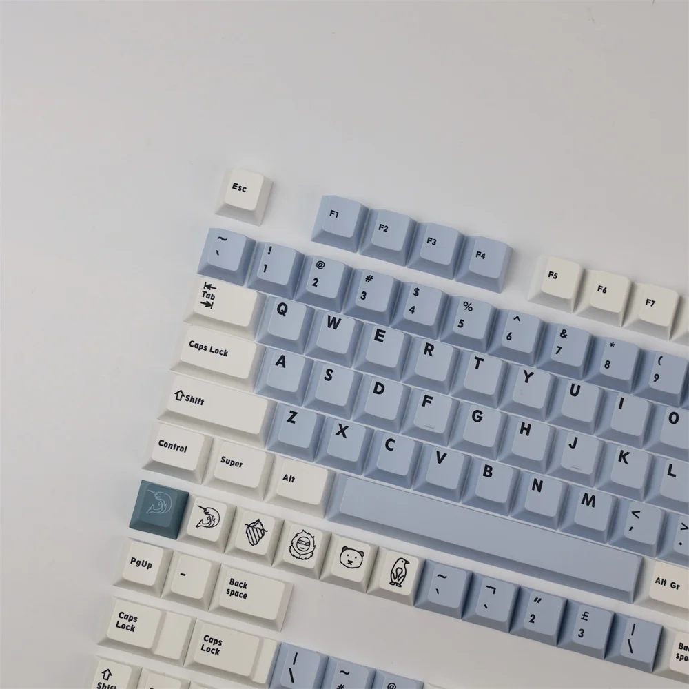 162 Keys GMK iceberg PBT Keycap Cherry Profile DYE Sublimation 3U 6.25U ...